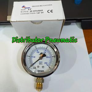 Jual PRESSURE GAUGE 21/2 SS 250BAR / 25 MPA 1/4 DRAT RAKET BSP SKON - Default - Jakarta Barat ...