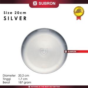 Jual SUBRON Piring Korea Stainles SUS 304 20cm 23cm 26cm Makan Saji ...