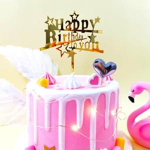 Jual Topper Happy Birthday Topper Kue Desain Warna Bahan Topper cake ...