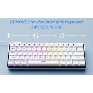 Jual DT KEMOVE Snowfox DK61 60Persen Wireless Mechanical Gaming ...