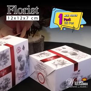 Jual Kotak Kue 12x12x7 FLORIST/Kotak Snack/Dus Roti/Kue Basah/Jajanan ...
