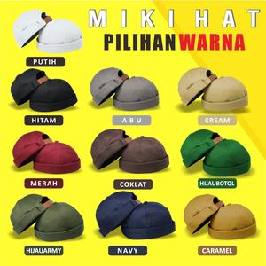 Jual Peci Miki Hat Palestine Mikihat Topi Brimless Tulisan Kaligrafi ...