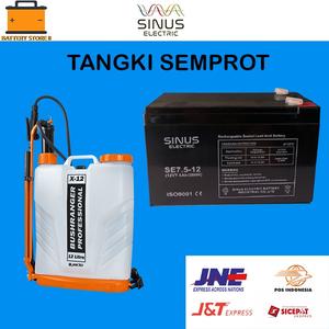 Jual Aki kering tangki semprot solar panel vrla ups SINUS MF 12V - 7 ...