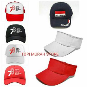 Jual Topi Hut Ri Indonesia Topi kemerdekaan 78 Topi Merah Putih topi ...