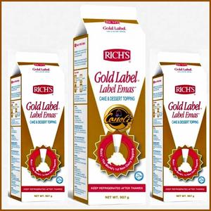 Jual ♤ richs gold label 907gr / whipping cream / rich / rich's / label ...
