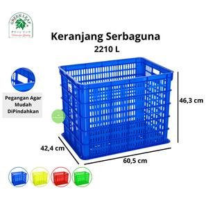 Jual Box Container / Keranjang Industri Serbaguna 2210 L Green Leaf ...