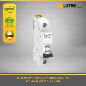 Jual MCB Schneider ACTI9 IK60A 4.5 kA 1P 20A C - A9K14120 - Jakarta Timur - LISTRIKKITA OFFICIAL ...
