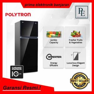 Jual Kulkas polytron Belleza jumbo Inverter 2 Pintu 220 Liter - PRW 23 ...