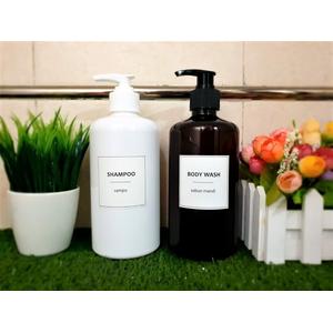 Jual BOTOL SABUN CAIR PUMP LABEL STICKER / BOTOL REFILL SABUN AESTHETIC ...