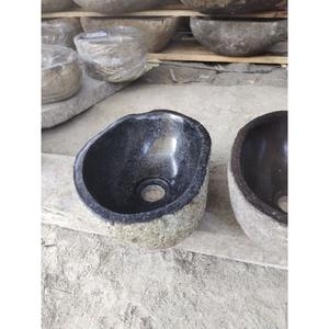 Jual wastafel batu alam batu kali diameter 25cm tinggi 12cm dispenser ...