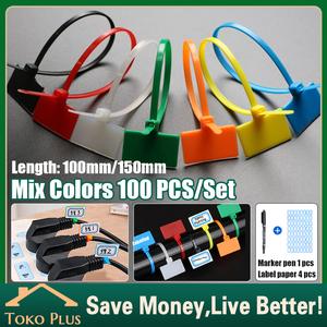 Jual Label Marker Kabel Tis Cable Ties Name Tag Label Tali Pengikat ...