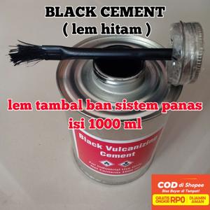 Jual Lem Hitam 1 Liter - Lem Tambal Ban Sistem Panas - Black Cement - 1 ...