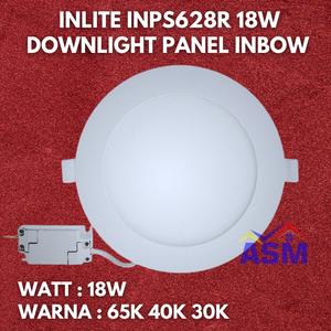 Jual READY STOCK INLITE INPS628R 18W LED Panel Downlight Round Inbow ...