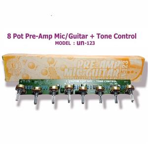 Jual Kit 1ch 18 Pot Pre Amp Mic Guitar Modular Mixer Papan Rakit Tone ...