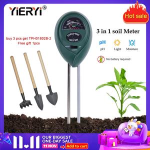 Jual YIERYI Soil Meter 3 In 1 PH Meter Tanah / Soil Moisture Tester ...