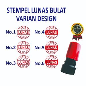 Jual stempel lunas varian design model bulat - Jakarta Barat ...