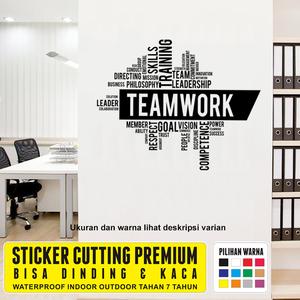 Jual Stiker Dinding Team Work Motivasi Kerja Kantor Ruang Meeting ...