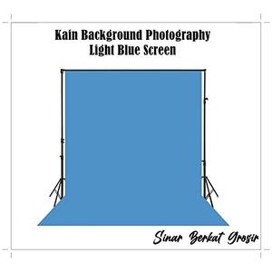 Jual Kain Background Foto Video Light Blue Screen / Kain Backdrop Biru ...