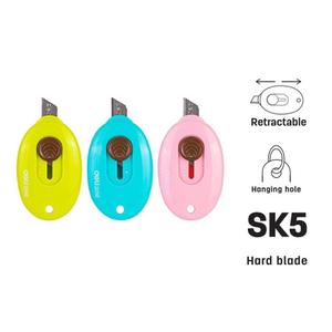 Jual CUTTER PISAU MINI WARNA PASTEL LUCU DELI 2050 CUTTER KATER TRAVEL ...