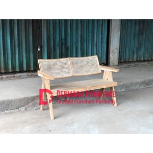Jual SOFA KAKI A DUDUKAN KAYU JATI 2DD SANDARAN ROTAN SOFA KURSI ...