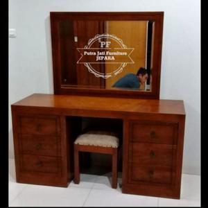 Jual Meja rias cermin/Tolet kayu jati model minimalis mebel Jepara ORIGINAL - Jakarta Selatan ...