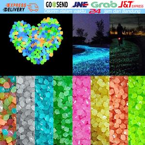 Jual Batu Glow In The Dark Luminous Stone Pebble Taman Akuarium Menyala ...