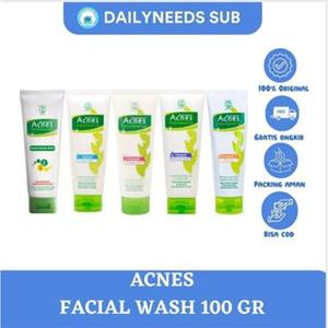 Jual ACNES NATURAL CARE FACE WASH FACIAL WASH DAN ACNES SERIES 100ml ...