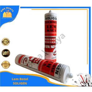 Jual LEM KACA BOTOL SEALENT SILICONE SOLEN WARNA CLEAR/BENING , PUTIH ...