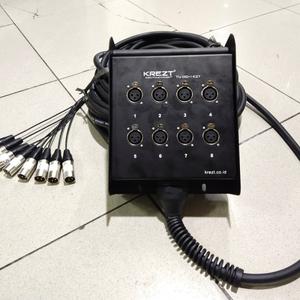Jual New Snake Kabel 8 Channel Komplit + Stage Box Krezt 25 Meter ...