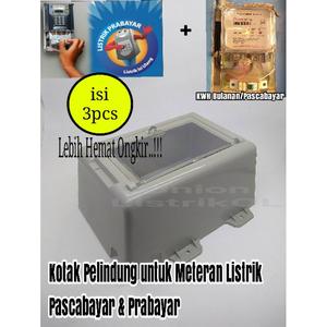 Jual Kotak Box Meteran KWH Pasca/Prabayar isi 3pcs - Putih, TANPA ...