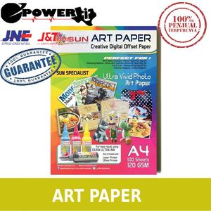 Jual SUN ART PAPER 120 GSM F4 (100 Lembar) - kertas photo - Kab. Bogor ...