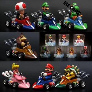 Jual [Elegan] Super Mario Anime Kart Pull Back Cars Bowser Figure ...