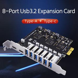 Jual Usb 3.2 And Type C Pci-E Expansion Card Pcie To Usb Controller ...
