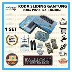 Jual RODA SLIDING PINTU GESER/RODA REL SLIDING SATU SET/SLIDING TRACK ...