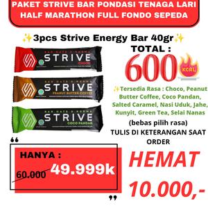 Jual STRIVE Energy Bar Paket Pondasi Tenaga Lari Half Marathon Full ...