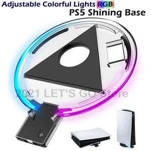 Jual Ps5 Rgb Led Console Stand Adjustable Console Base Vertical Stand ...