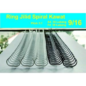 Jual SPIRAL KAWAT / RING Kawat Jilid ukuran 9/16 , ECERAN 3:1 A4 35 ...