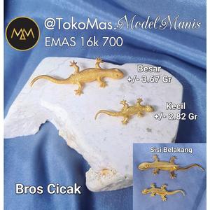 Jual Bros cicak emas Syarat Adat pernikahan emas kuning 700 kadar 16k ...