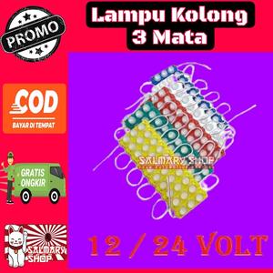 Jual LAMPU KOLONG LED MODUL 3 MATA 12VOLT WATERPROOF 12V 24V MOTOR ...