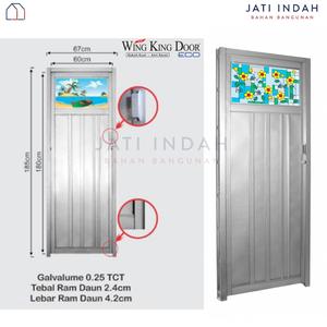 Jual Wing King Door Eco Pintu Kaca Kusen Galvalume Kamar mandi Toilet ...