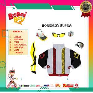 Jual COD Kostum Jaket Boboiboy supra putih stelan kostum baju boboiboy ...