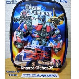 Jual Tas Ransel Anak Sekolah 3D Transformer Optimus Prime Khanza Diskon ...