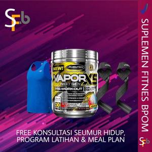 Jual MUSCLETECH VAPOR X5 PRE WORKOUT 30 SERVING SUPLEMEN GYM MAKANAN ...