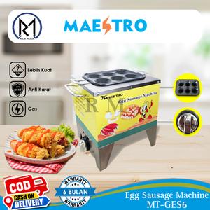 Jual Mesin Telur Sosis Gas 6 Lubang / Egg Sausage Machine Maestro MT-GES6 - Jakarta Selatan ...