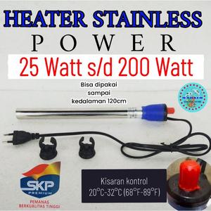 Jual SKP HTS HEATER STAINLESS Alat pemanas penghangat air aquarium ...