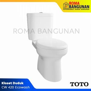 Jual Toto Kloset Duduk Closet Duduk CW420J set standard CW 420 Eco ...