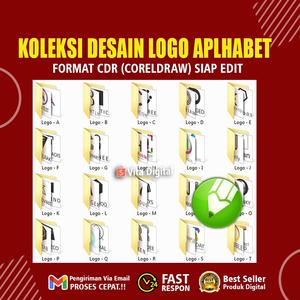 Jual Koleksi Desain Logo Alphabet Format CDR CorelDraw Siap Edit ...