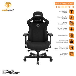 Jual AndaSeat Kaiser 3 L Series Premium Kursi Gaming Chair - Black terbaru - Jakarta Barat ...
