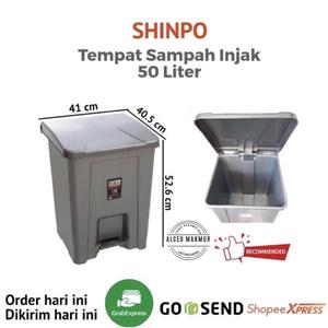 Jual SHINPO - Tempat Sampah Injak 50 liter Dustbin Challenge SIP 750 ...