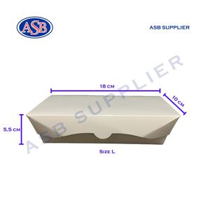 Jual Paper Lunch Box / Tempat Makan Kertas Ukuran L (100 Pcs) - Jakarta ...